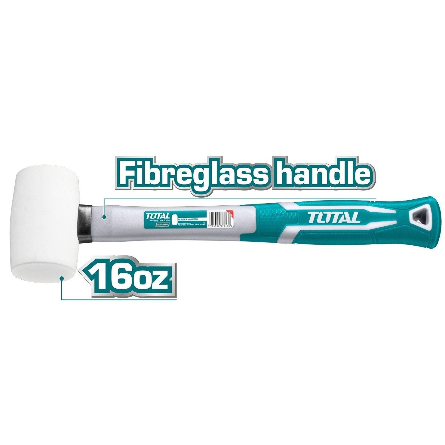 TOTAL RUBBER MALLET 450G WHITE – Wheelquip Tools