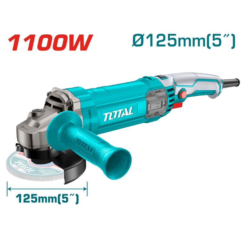 TOTAL 220V ANGLE GRINDER 125MM X 1100W – Wheelquip Tools
