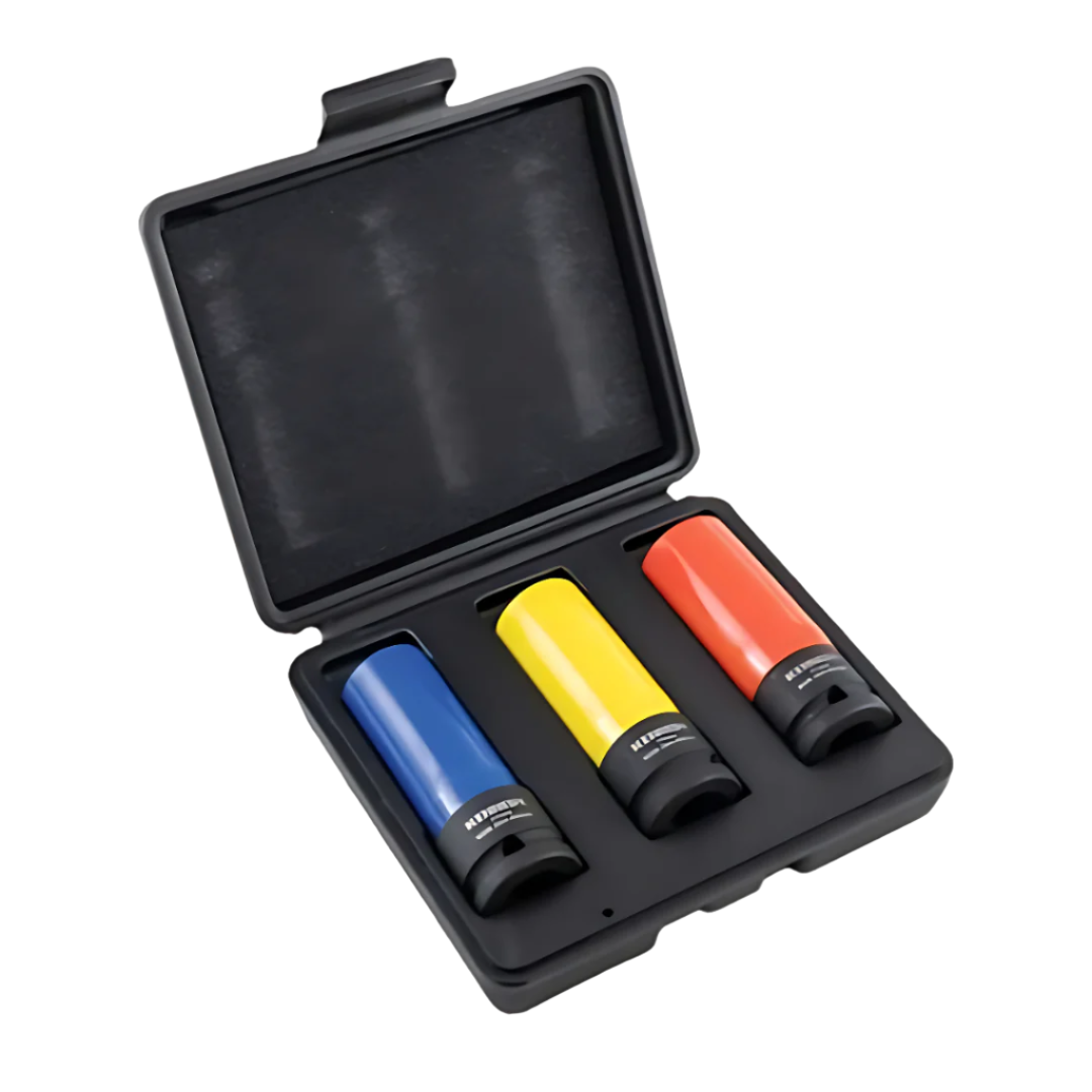 WHEELNUT IMPACT SOCKET SET 1/2" SQUARE DRIVE 3PC – Wheelquip Tools