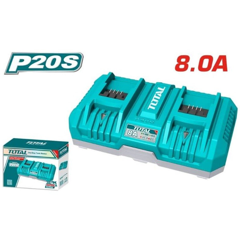 P20S 2-port Lithium-Ion battery charger total – Wheelquip Tools