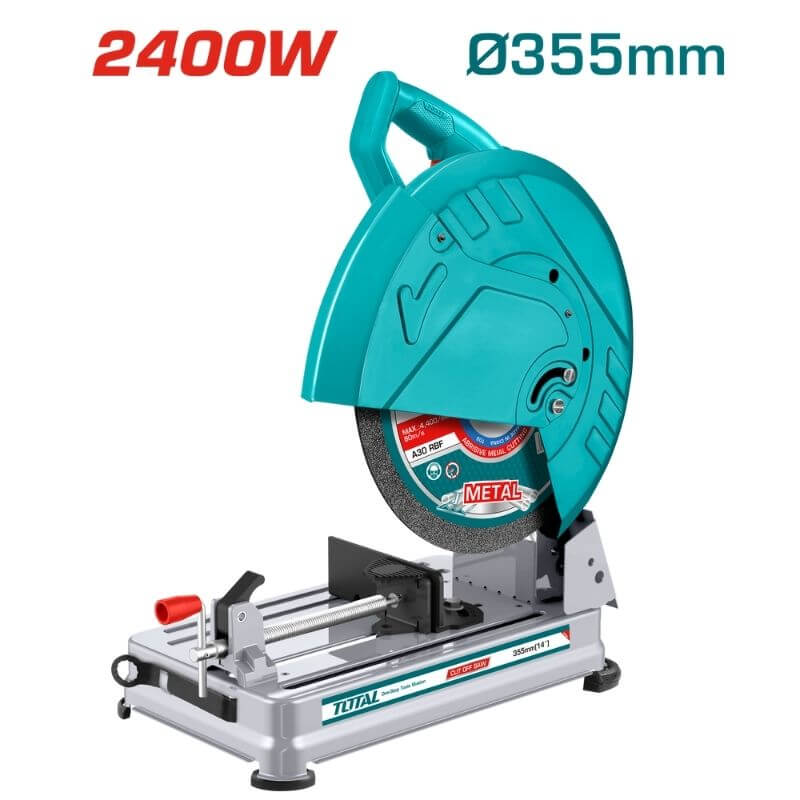 TOTAL CUT OFF SAW 2400W 355 X25.4 X4.3MM - TS9243558 – Wheelquip Tools