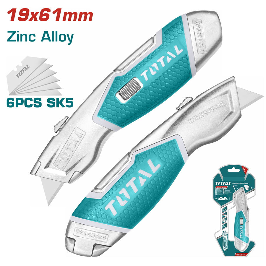 TOTAL UTILITY KNIFE 61MMX19MM – Wheelquip Tools