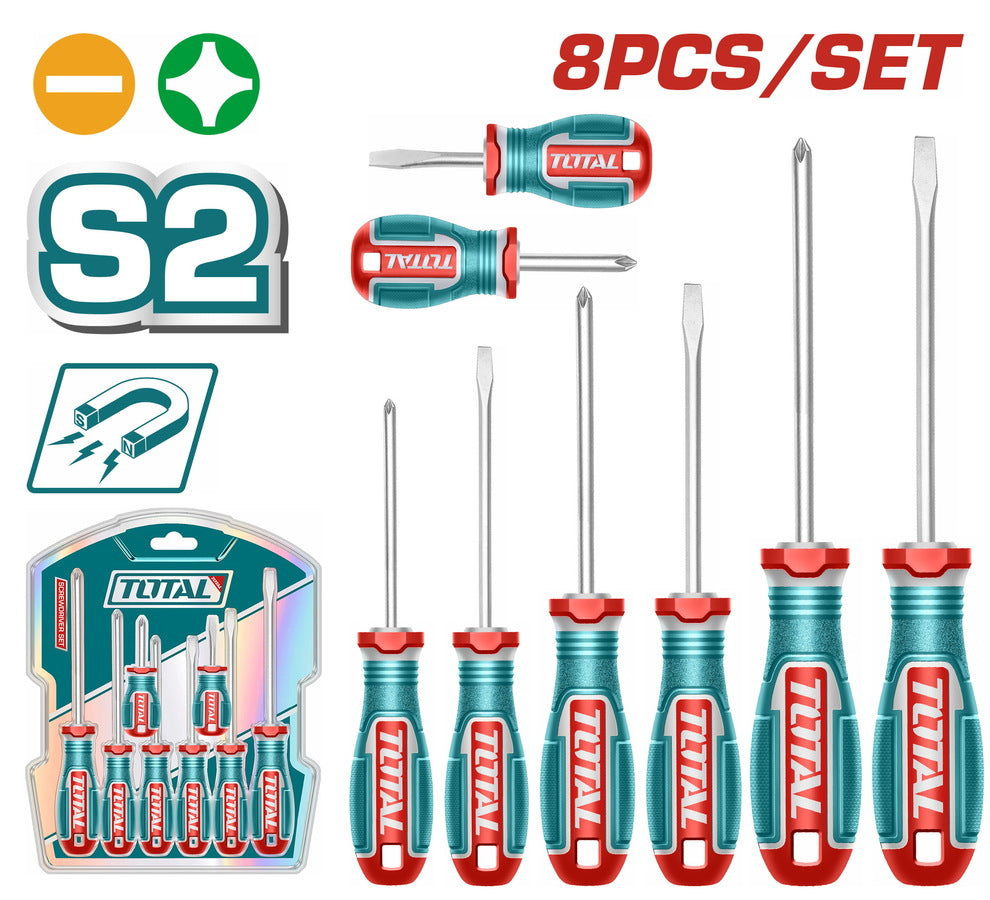 Total Screwdriver Set 8PC – Wheelquip Tools